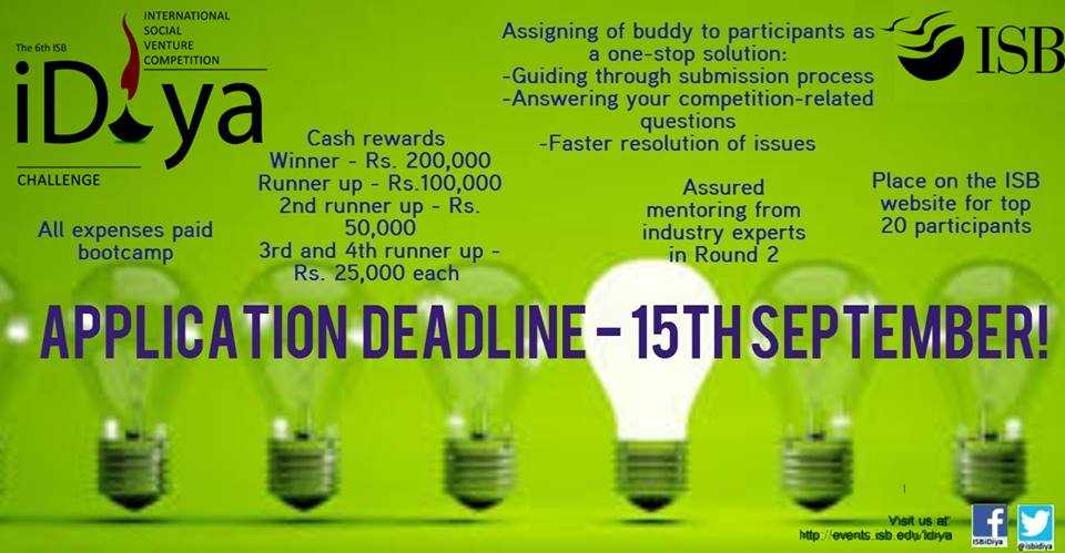 ISB iDiya calling all social entrepreneurs | TechSangam